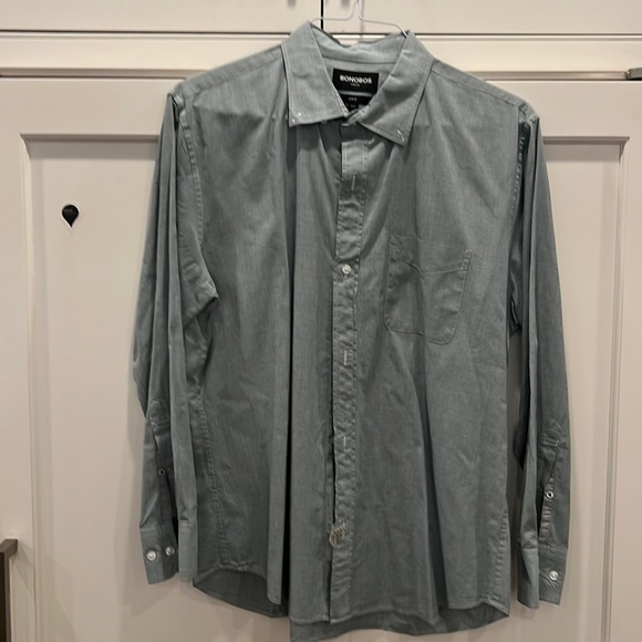Bonobos | Shirts | Bonobos Stretch Large Slim Fit Green Button Down ...